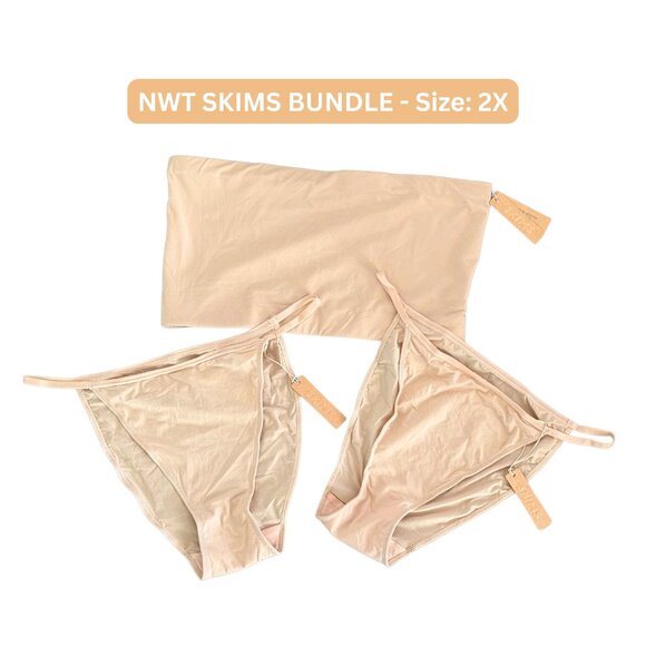 SKIMS | Intimates & Sleepwear | New Skims Clay Bundle Bandeau Bra 2 ...